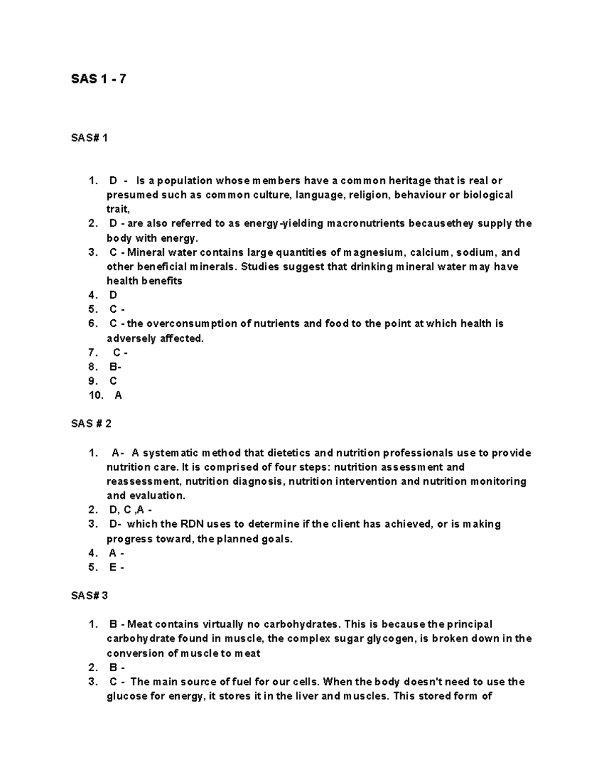 SAS# 1 - 7 Nutri LEC - source - SAS 1 - 7 SAS# 1 D - Is a population ...