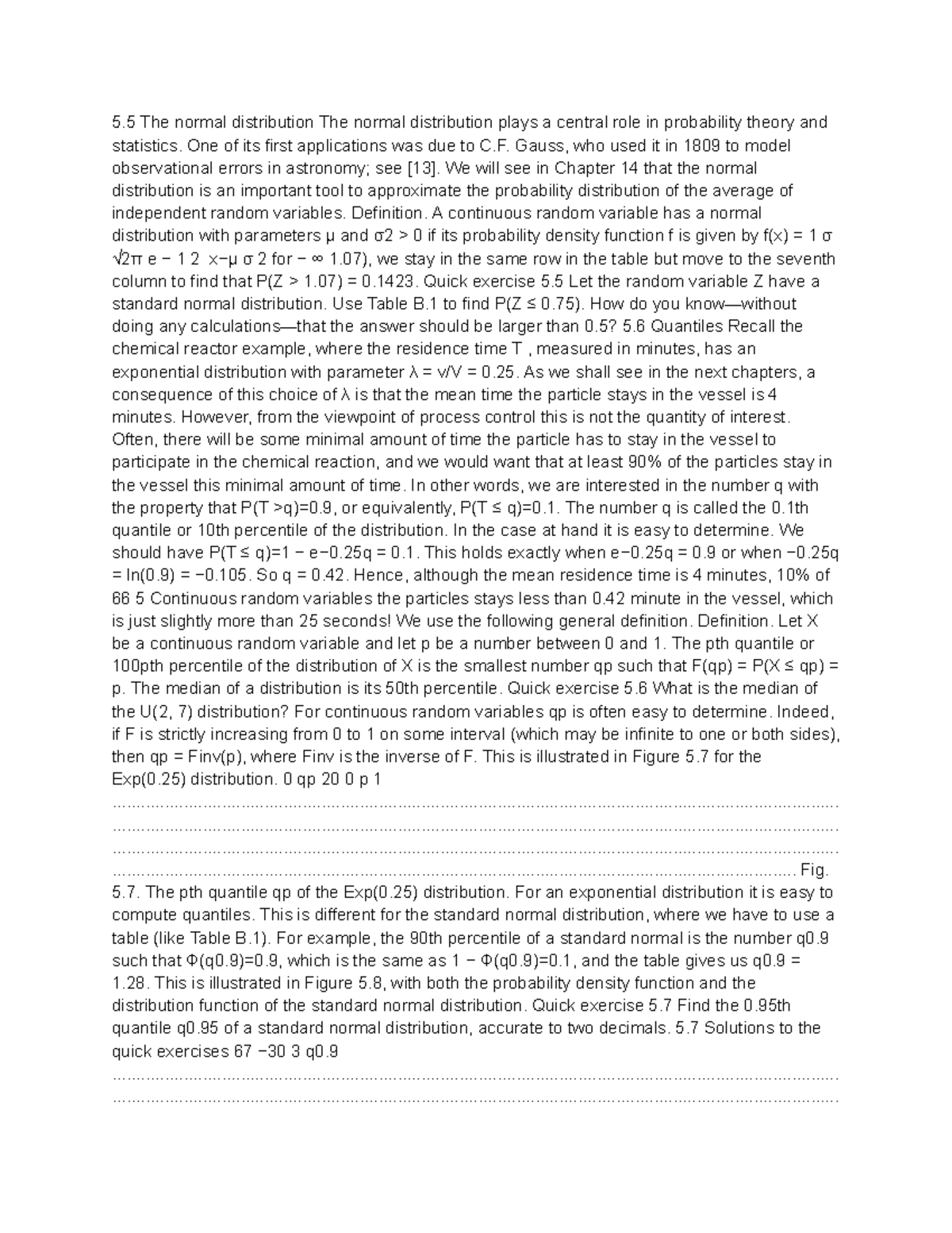 Prob12 - prob and stats - 5 The normal distribution The normal ...