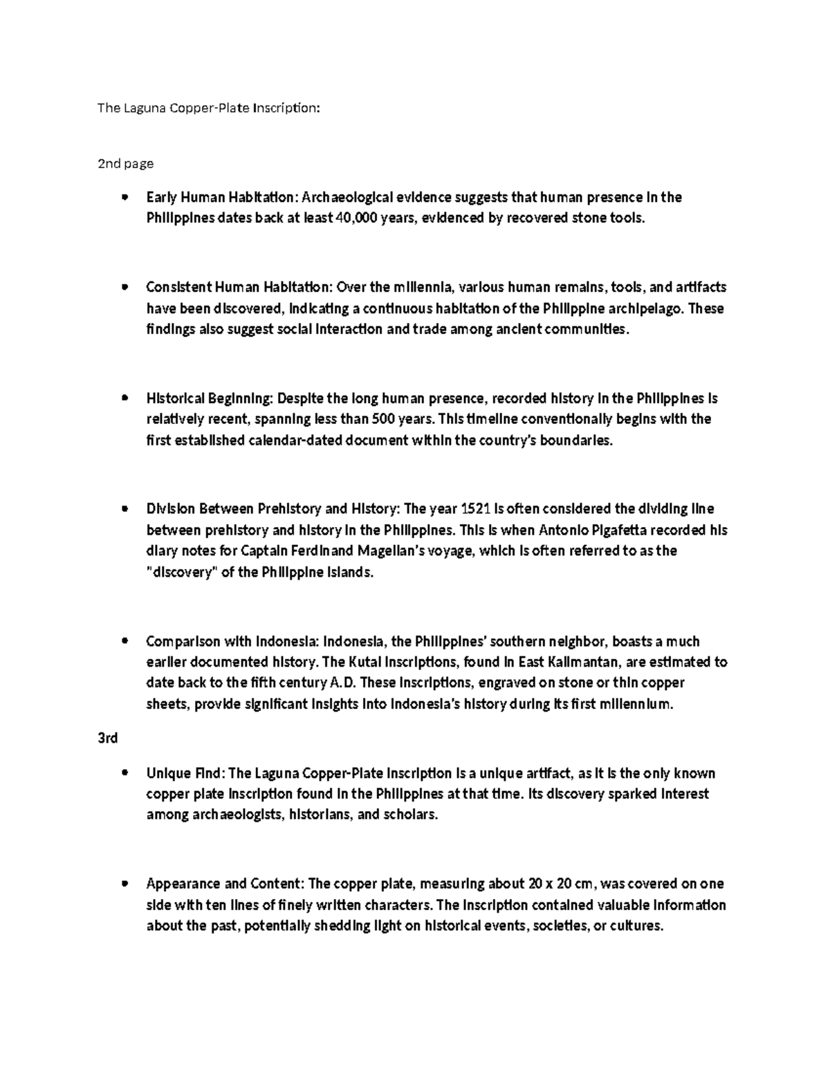 The laguna copperplate inscription - The Laguna Copper-Plate ...