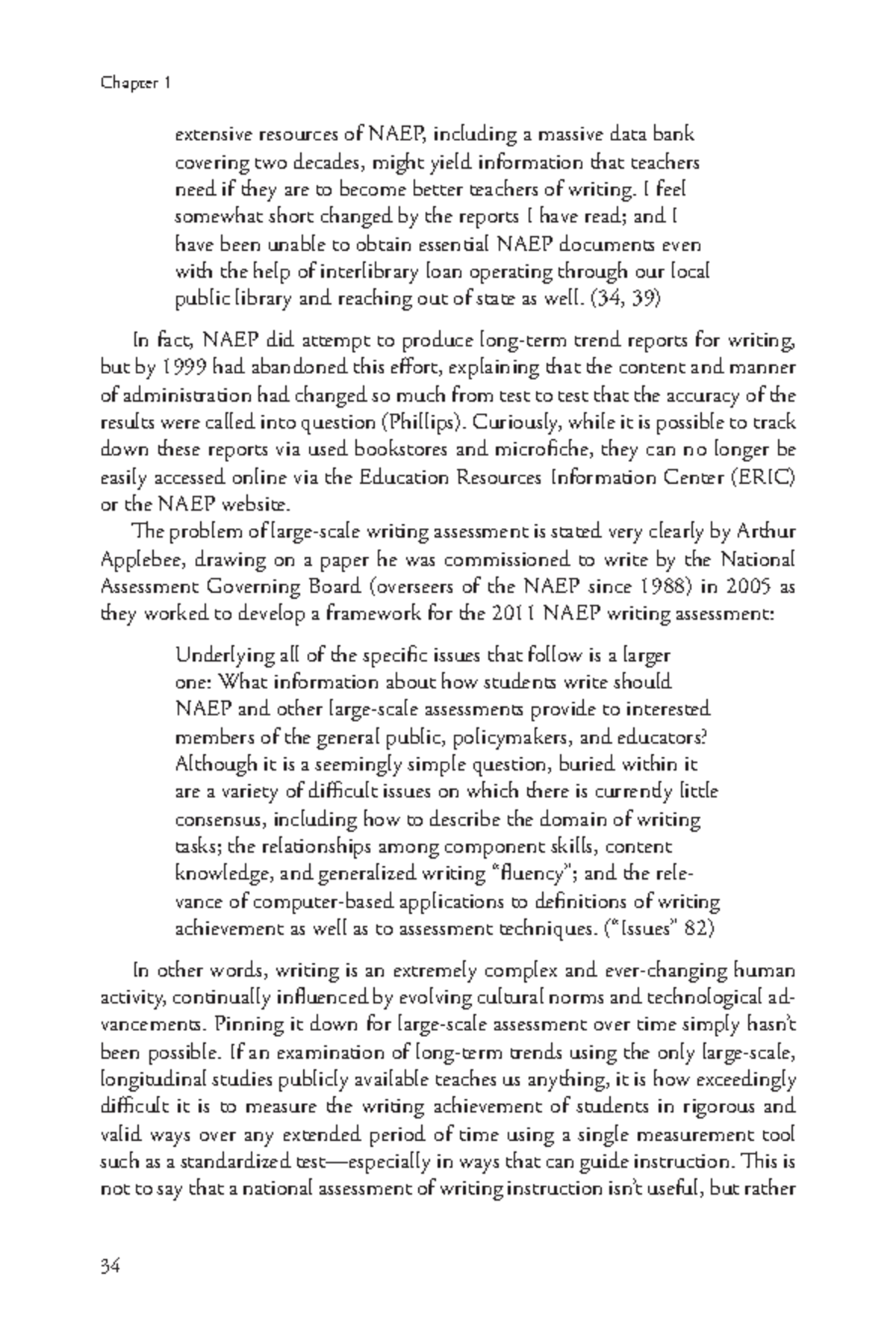 Writing and school reform 12 - 34 Chapter 1 extensive resources of NAEP ...