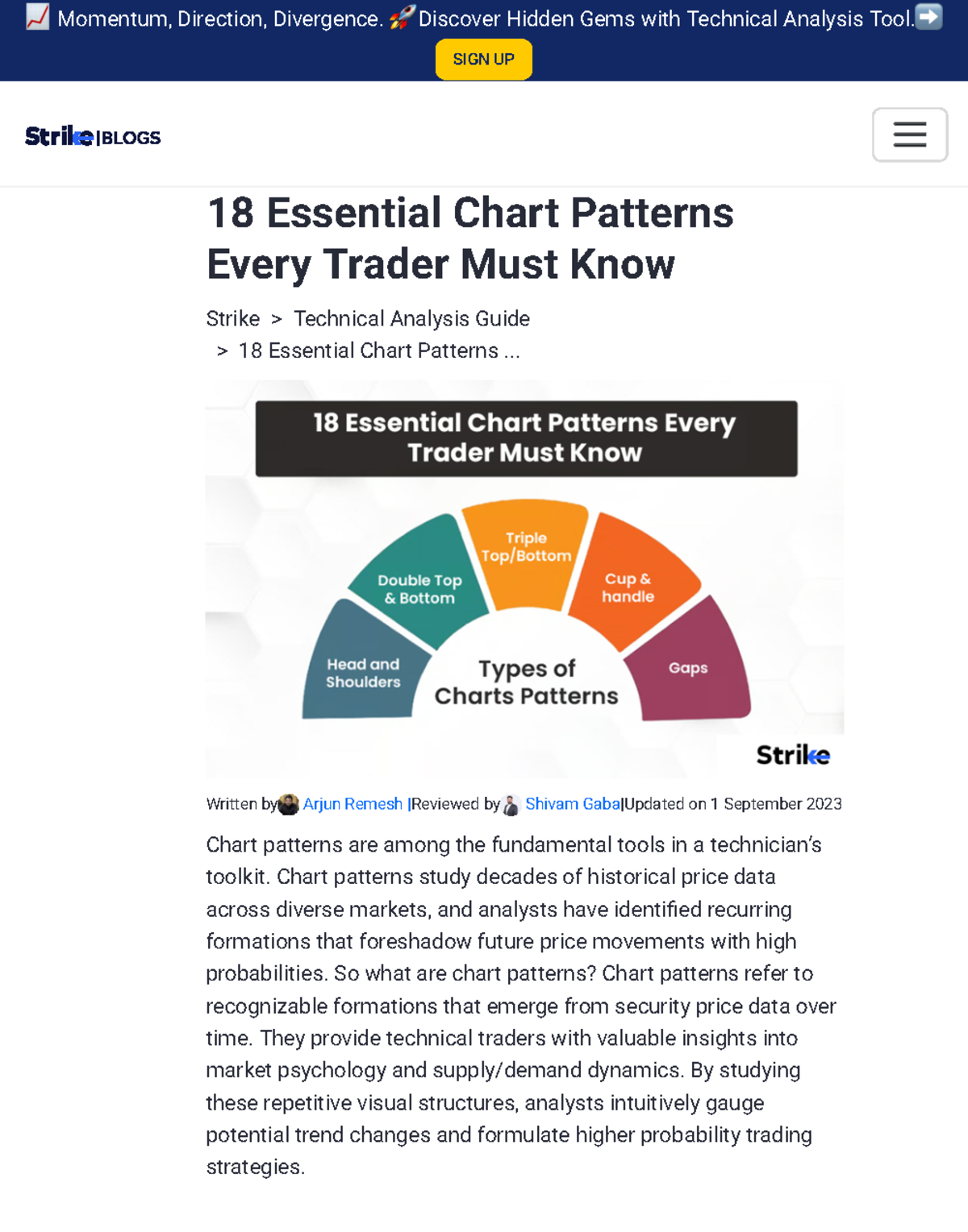 18 Types of Chart Patterns That You Should Know - 📈 Momentum, Direction ...