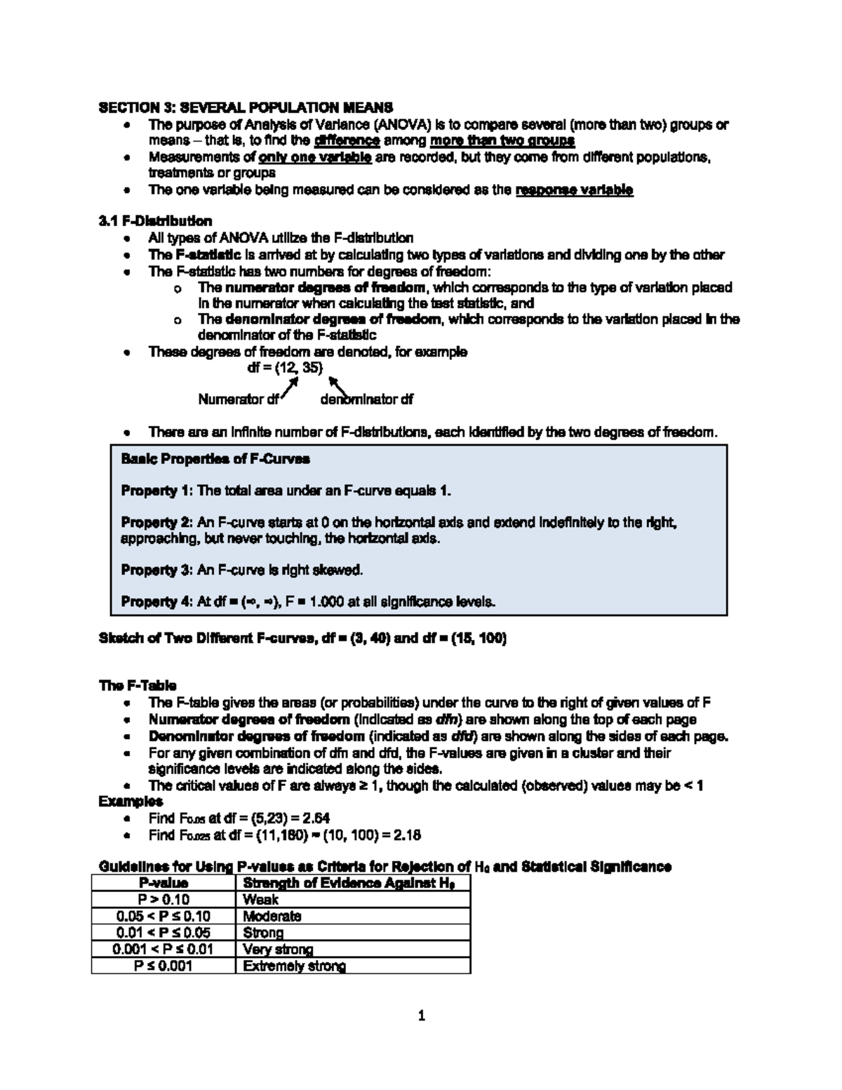 Stat 252 Population Means Notes - Stat252 - Studocu