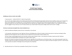 IDS 105 Project Template Module 5 - IDS 105 Project Template Cultural ...