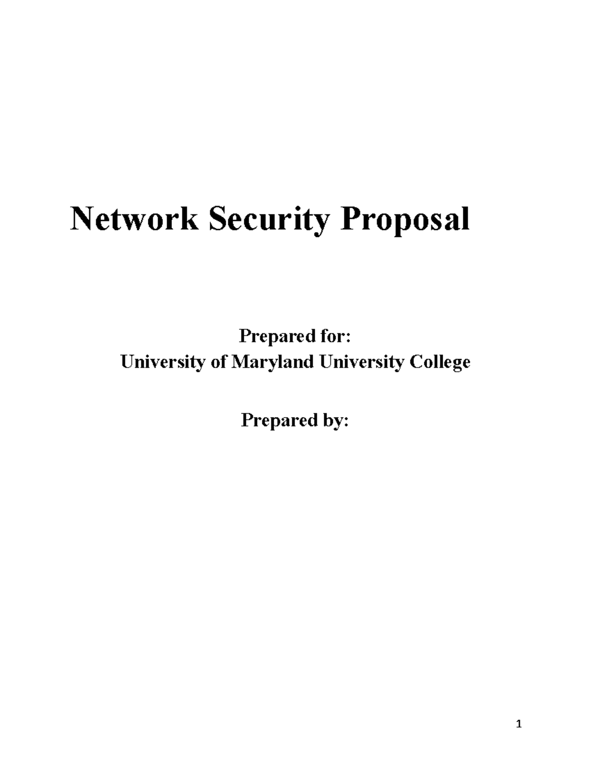 June 2019 Network Security Proposal Part 1 Stu Docum - Network Security ...