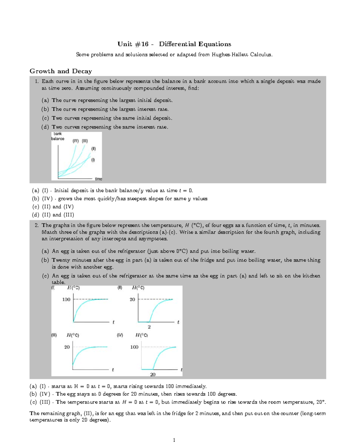 Unit 16 solutions, will help understand content - Unit #16 ...