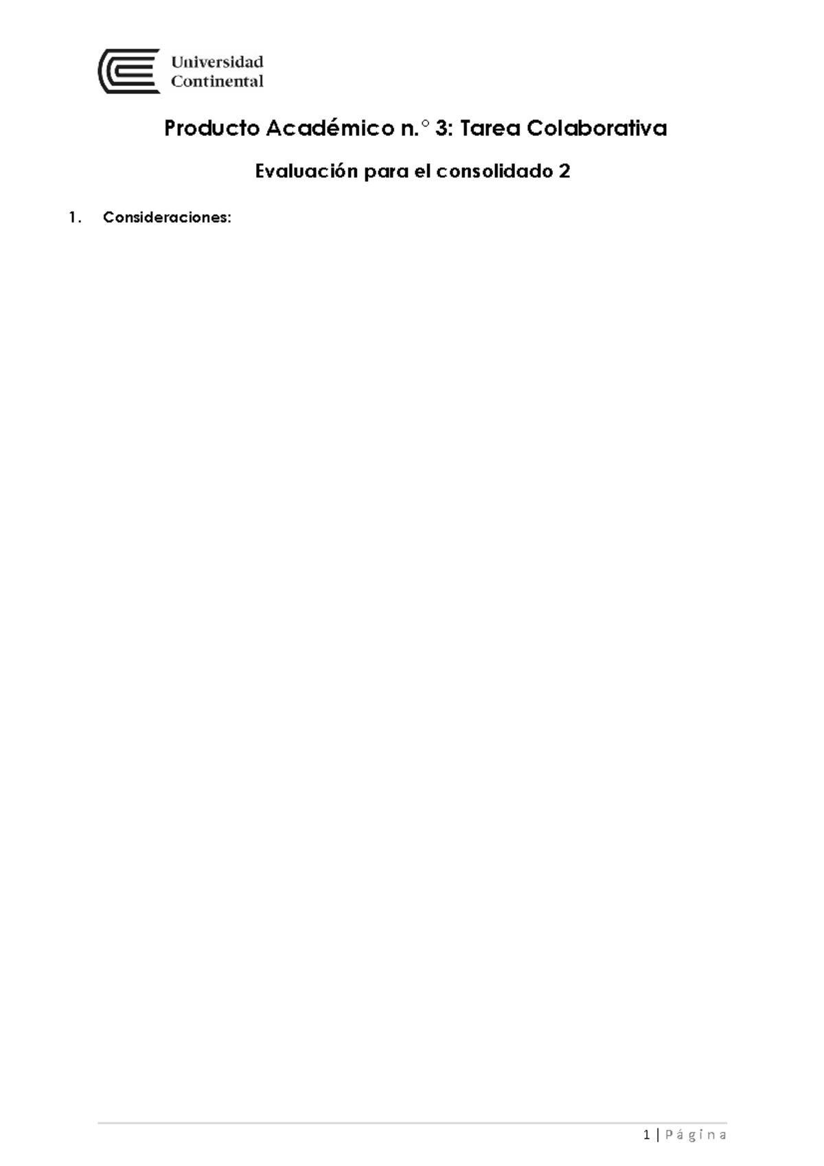 Procesal civil PA3 - trabajo - Producto Académico n.° 3: Tarea Colaborativa Evaluación para el ...