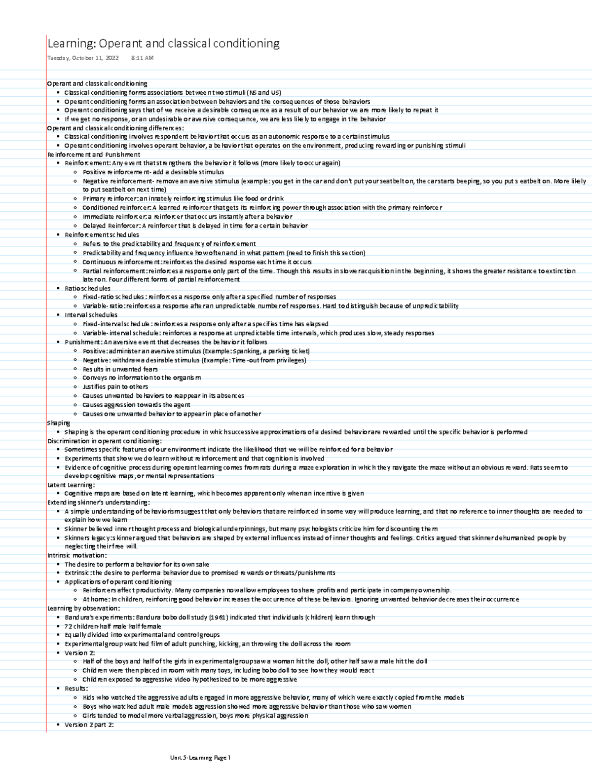 Learning Operant and classical conditioning-psych 101 - Operant and ...