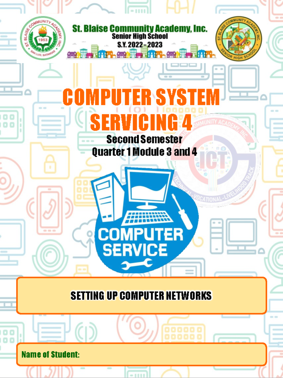CSS4-Q1 Module 3 AND 4 - COMPUTER SYSTEM SERVICING 4 Second Semester ...