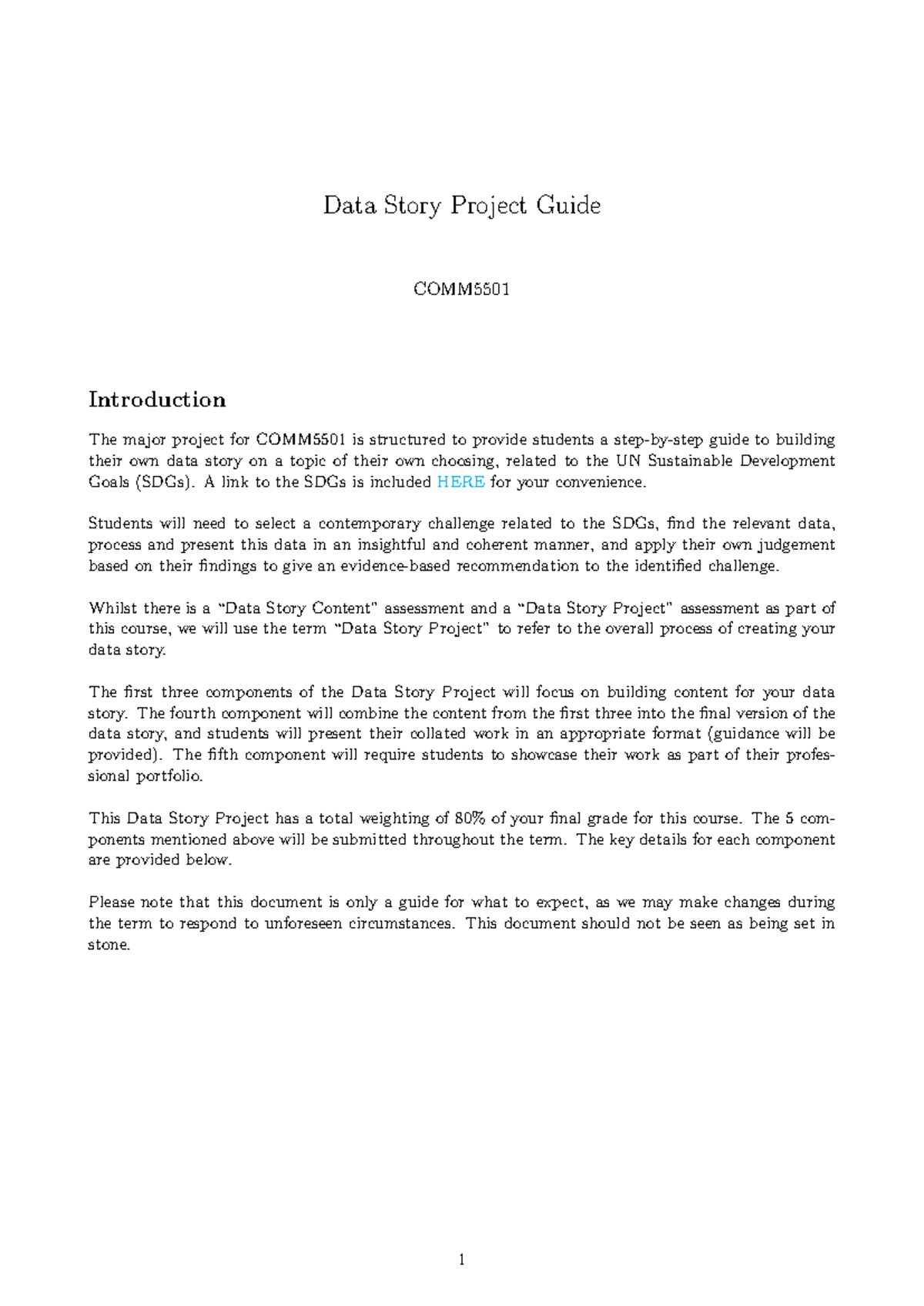 COMM5501Data_Story_Project_Guide_ - Data Story Project Guide COMM ...