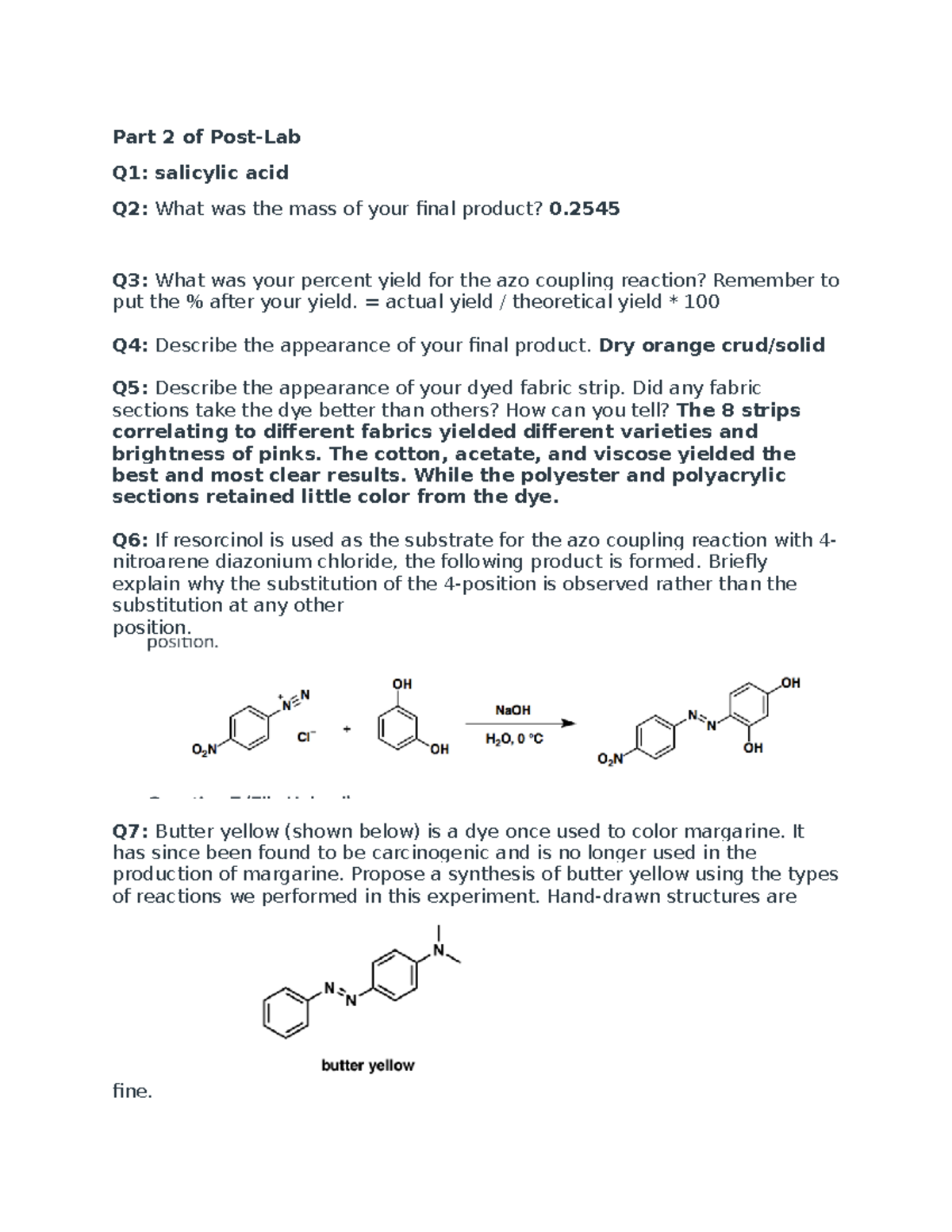 Peacock Exp 6 Part 2 - exp 6 post lab questions - Part 2 of Post-Lab Q1 ...