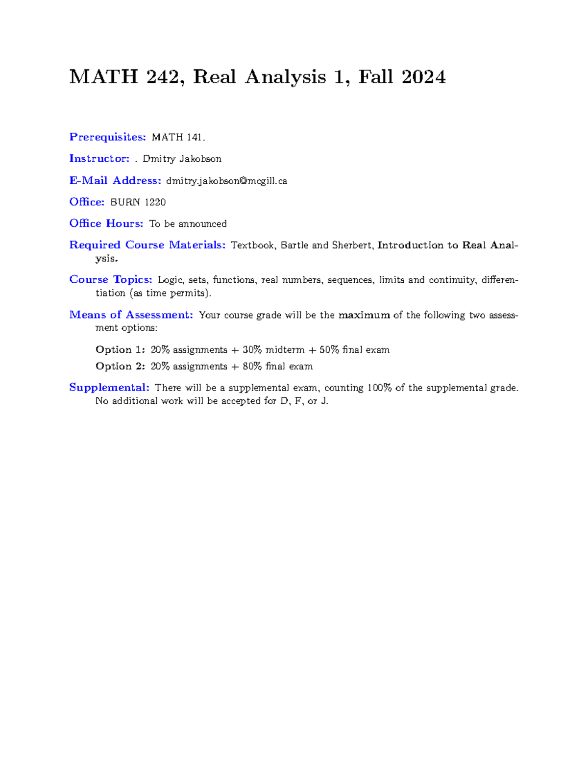 242-outline 24-v3 - 2024 fall outline - MATH 242, Real Analysis 1, Fall ...