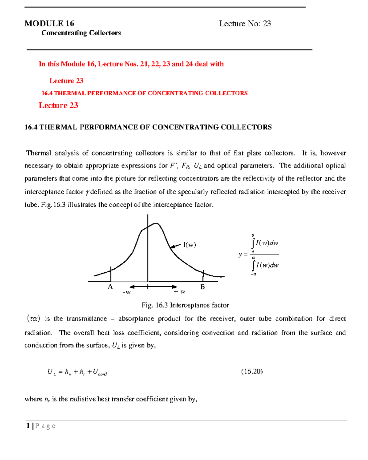 M16l23 - Lecture notes 23 - 1 | Page - Studocu