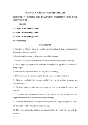 Chapter-9 - Chapter 9 - CHAPTER 9: NEGATIVE MESSAGES Exercise I: Match ...
