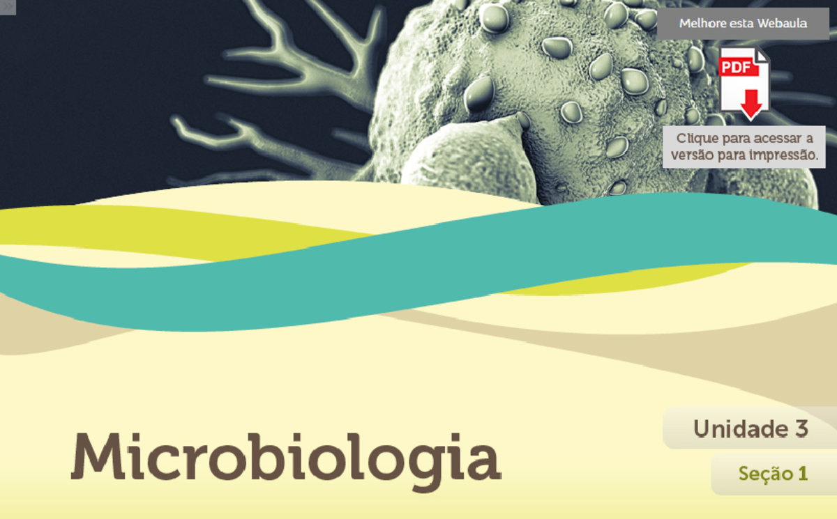 Microbiologia u3 s1 - EDUCA - Enfermagem - Studocu