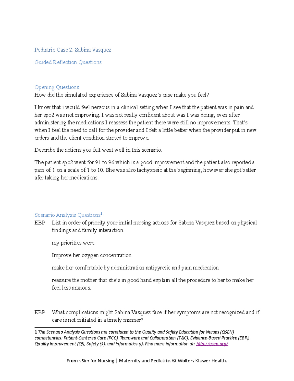 Sabina vasquez reflective notes - Guided Reflection Questions Opening ...