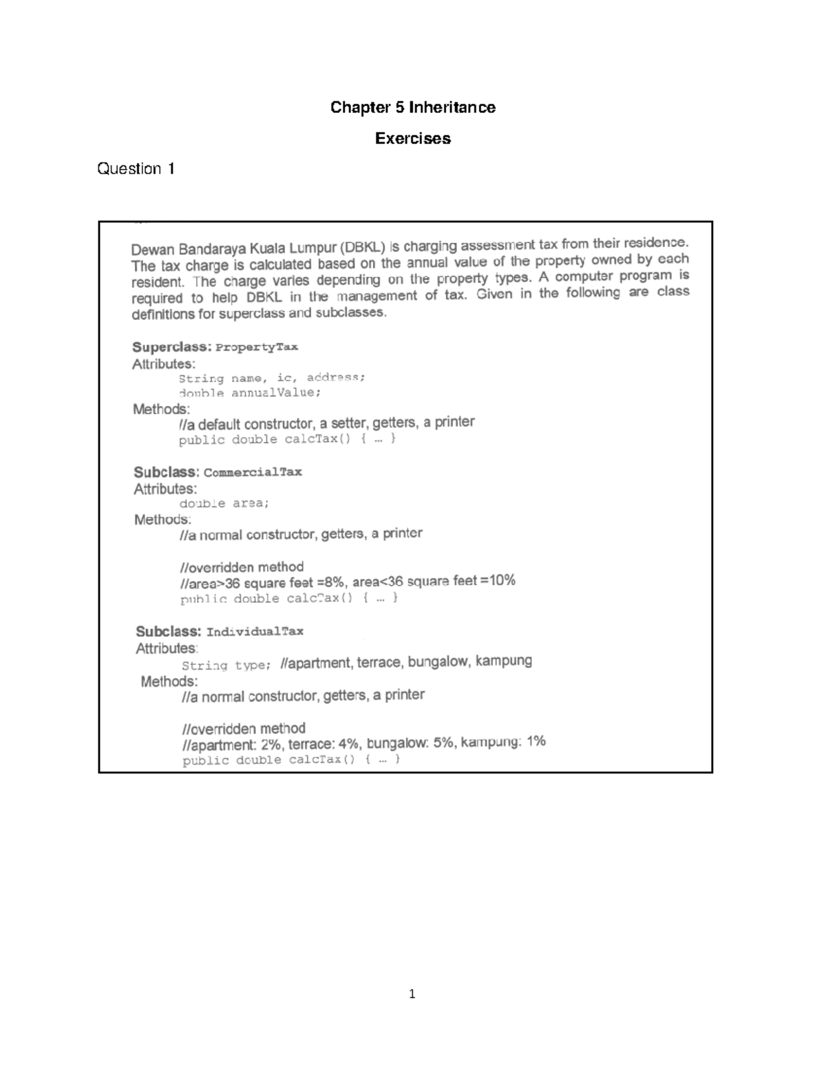 Exercise Chap 6Inheritance - fundamentals of data structure - Chapter 5 Inheritance Exercises ...