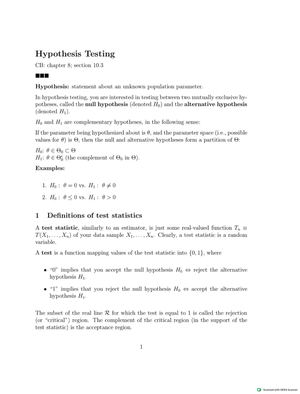 Anova general linear hypothesis - Probability and Statistics - Studocu