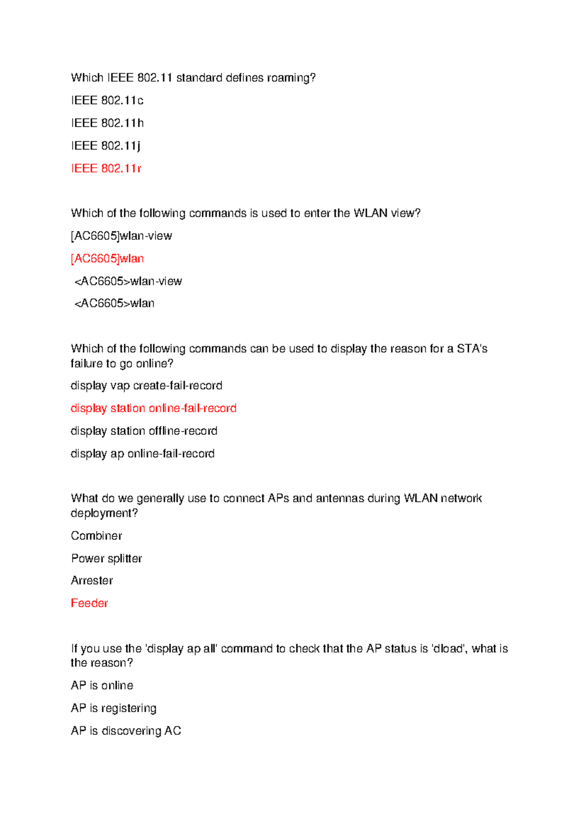 Practice Set merged - Hey - Which IEEE 802 standard defines roaming ...