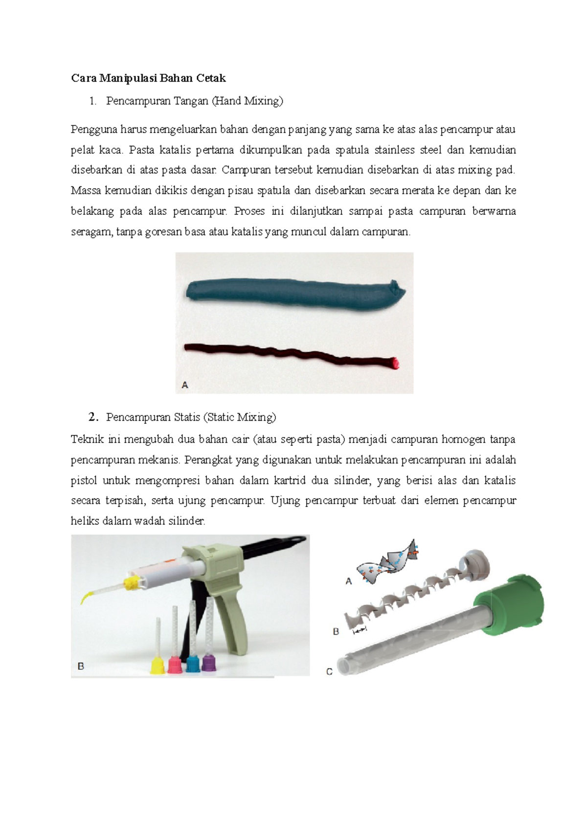 LO 6 20-015 - laporan praktikum - Cara Manipulasi Bahan Cetak ...