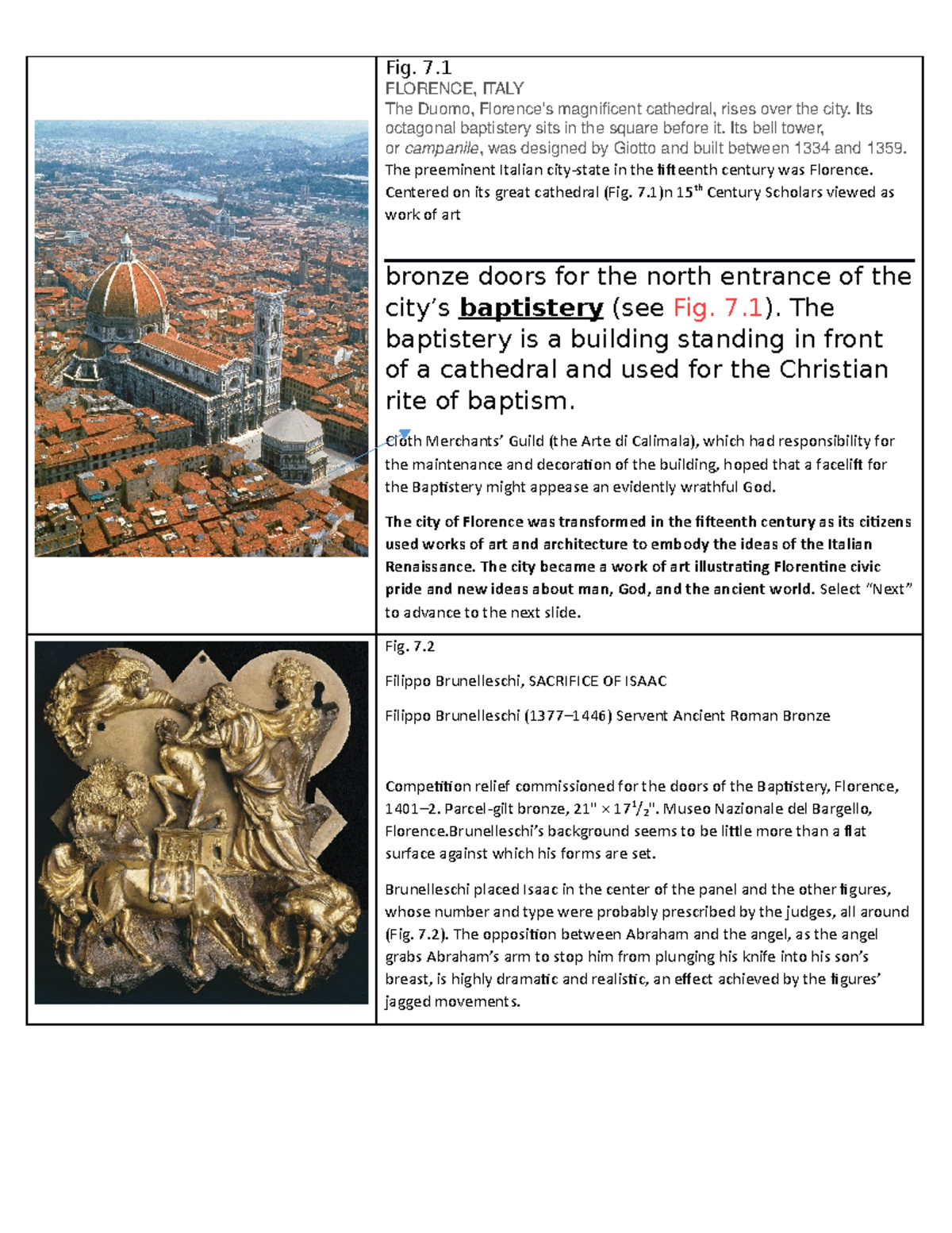 PIC TEMP 7-9 - Lecture notes detail Artist Lecture notes with Pic - Fig ...