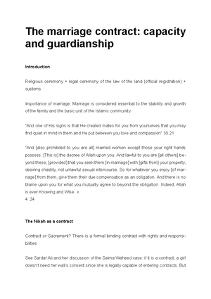 Child Custody (Hadanah) and Guardianship of Children - Chi ld Cust ody ...