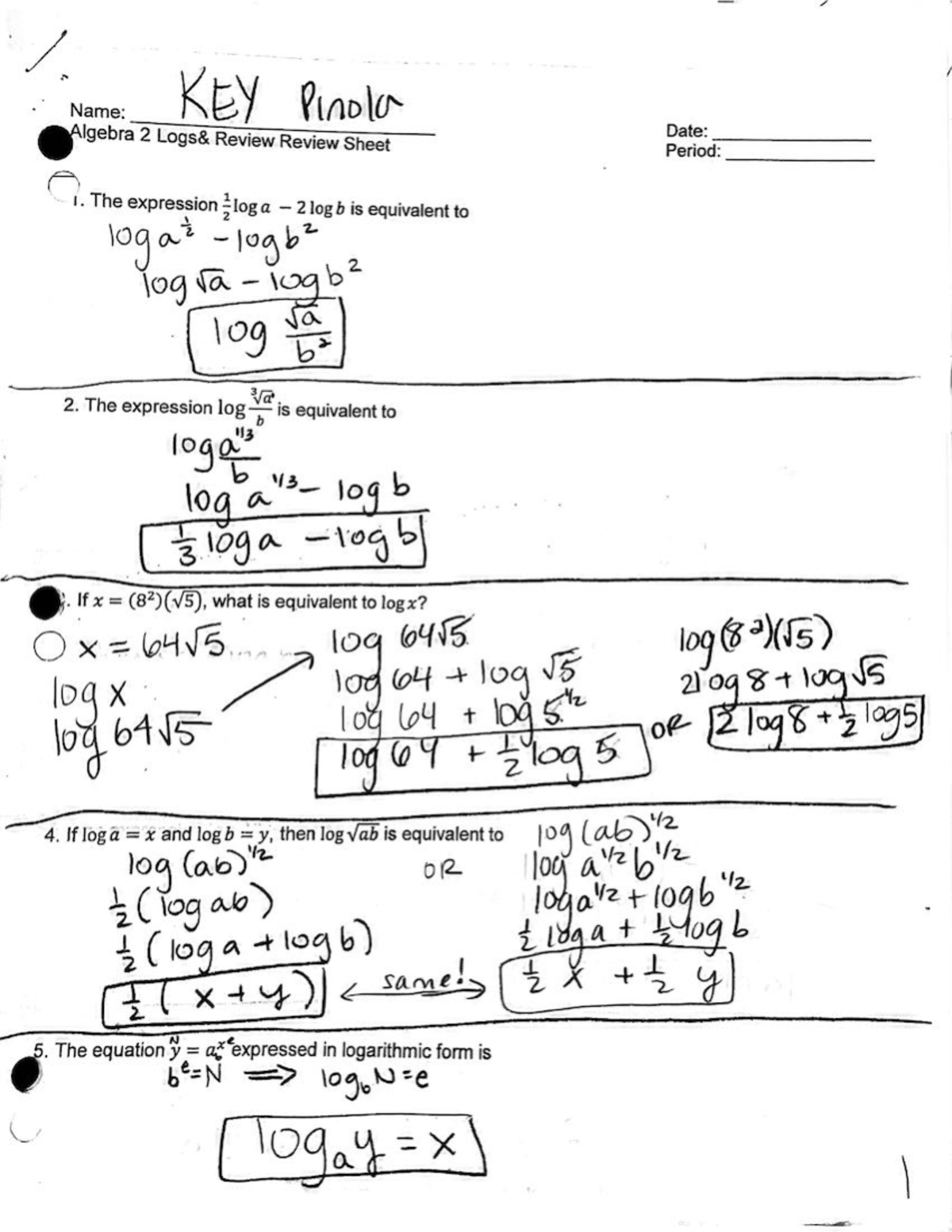 KEY unit 8 log review packet NEW - FIN 361 - Studocu