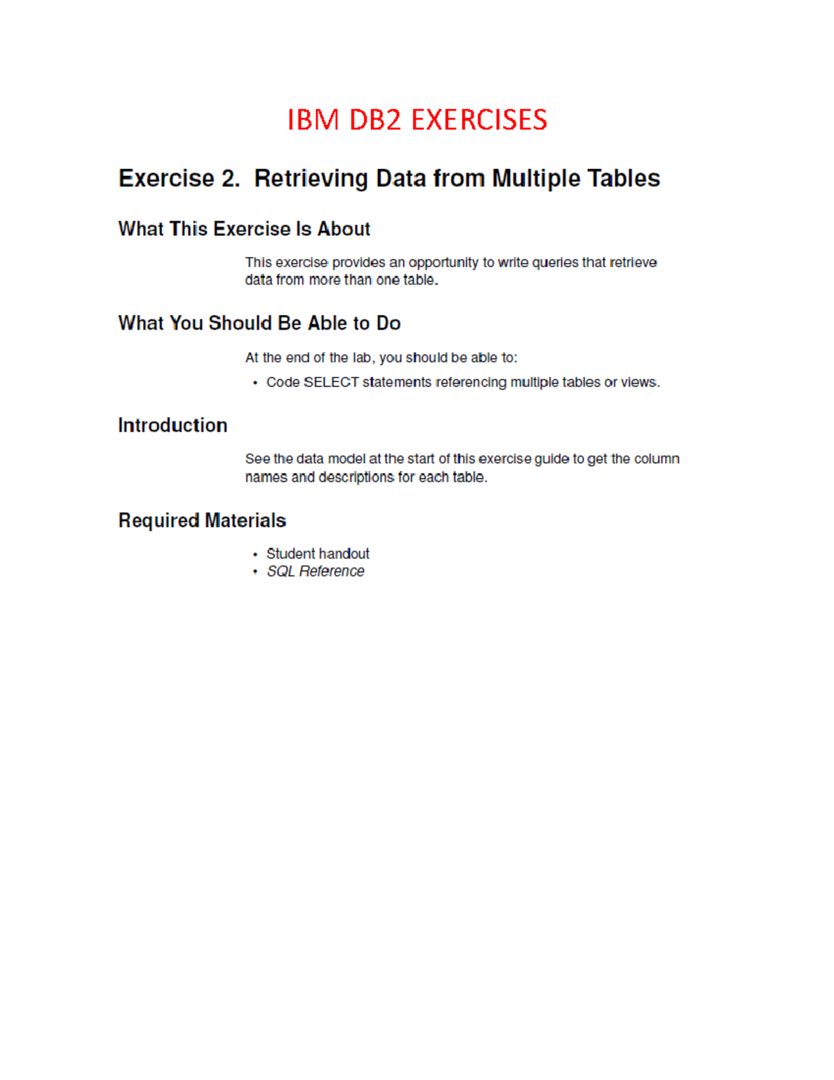 Ex5 retrieving data from multiple tables - Introduction To Database ...