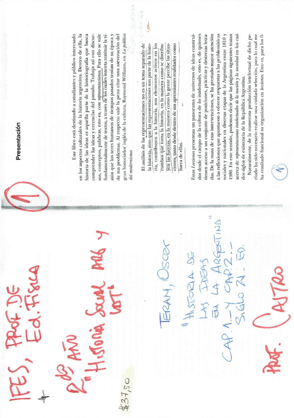 Historia DE LAS Ideas - Oscar Teran - Historia Latinoamericana - Studocu