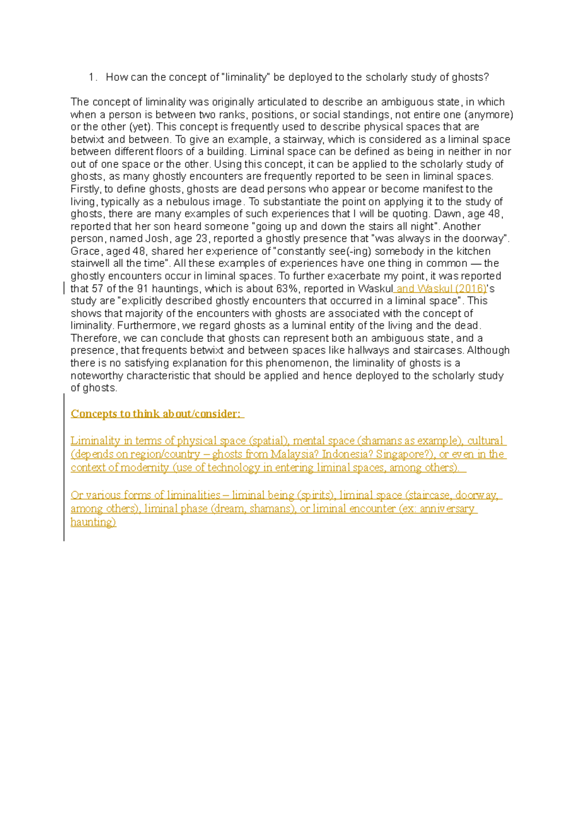 mid term assignment - How can the concept of “liminality” be deployed ...