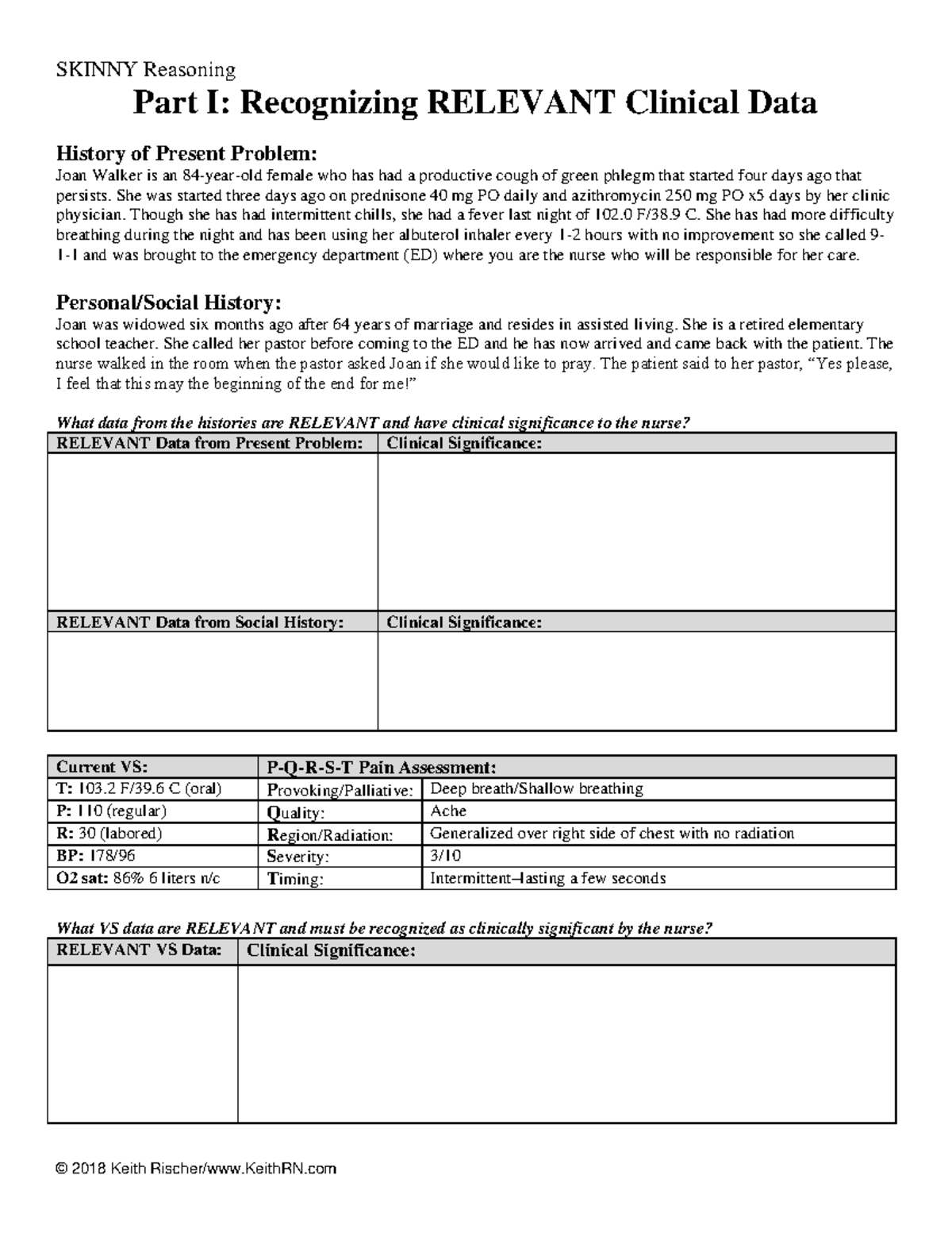 Joan Walker Group Assignment 1 - SKINNY Reasoning Part I: Recognizing ...
