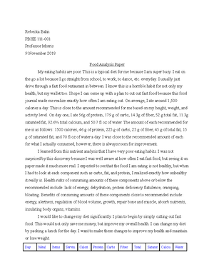 Behavior Change Project - Please note that you can print this out and ...