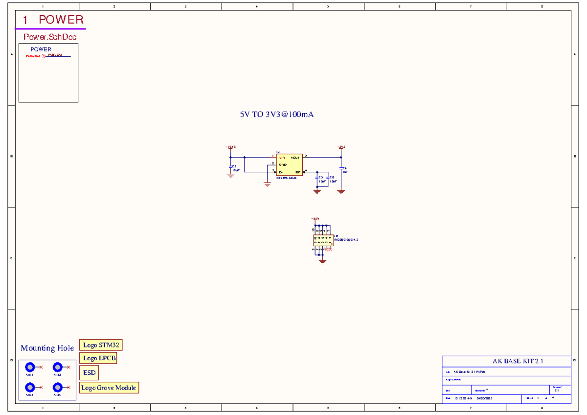 Schematic ak base kit 2 - ####### D ####### C ####### CC2 B ####### A ...