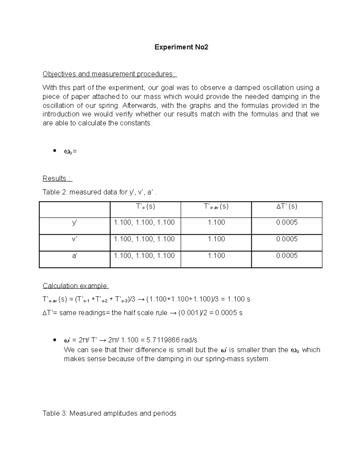 Lab 2 Part 2 Lab 2 Part 2 Experiment No Objectives And Measurement Procedures With This