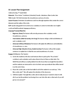 Workshop Lesson Plan - Dr. Kahn - Workshop Lesson Plan Instructor ...