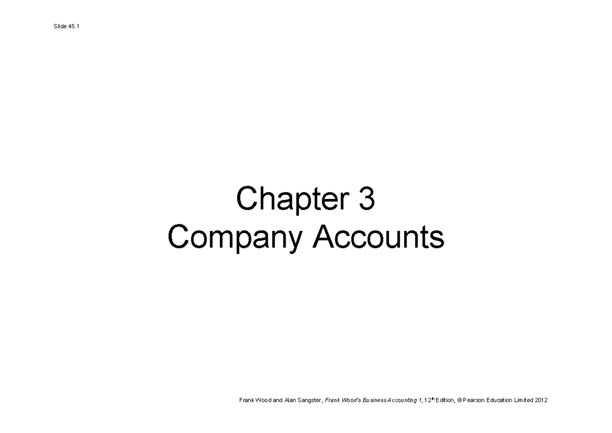 Chapter 3 Company Accounts - Chapter 3 Company Accounts Limited ...