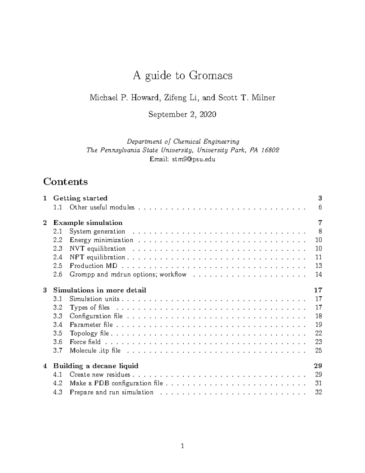 Gromacs-tutorial compress-none - A guide to Gromacs Email: stm9@psu ...