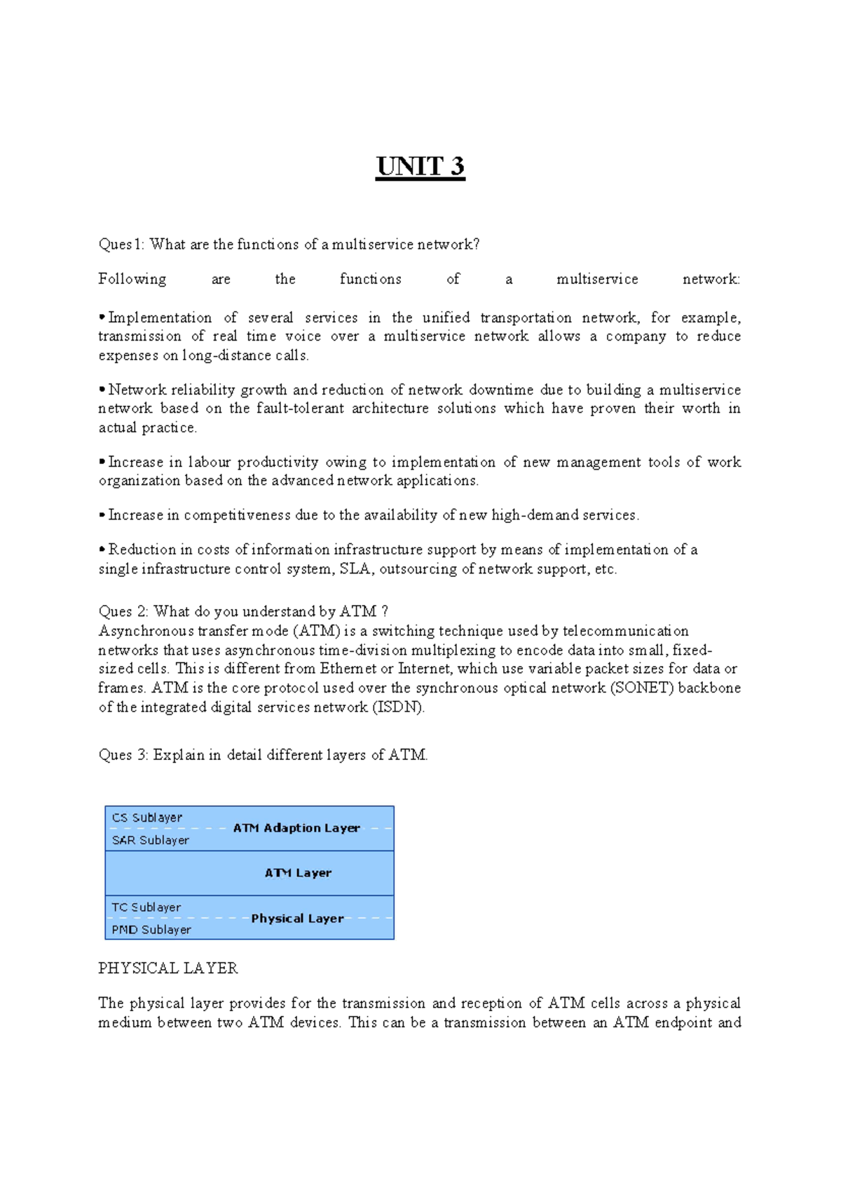 NGN-Unit 3 Notes - Next generation networks - UNIT 3 Ques1: What are ...