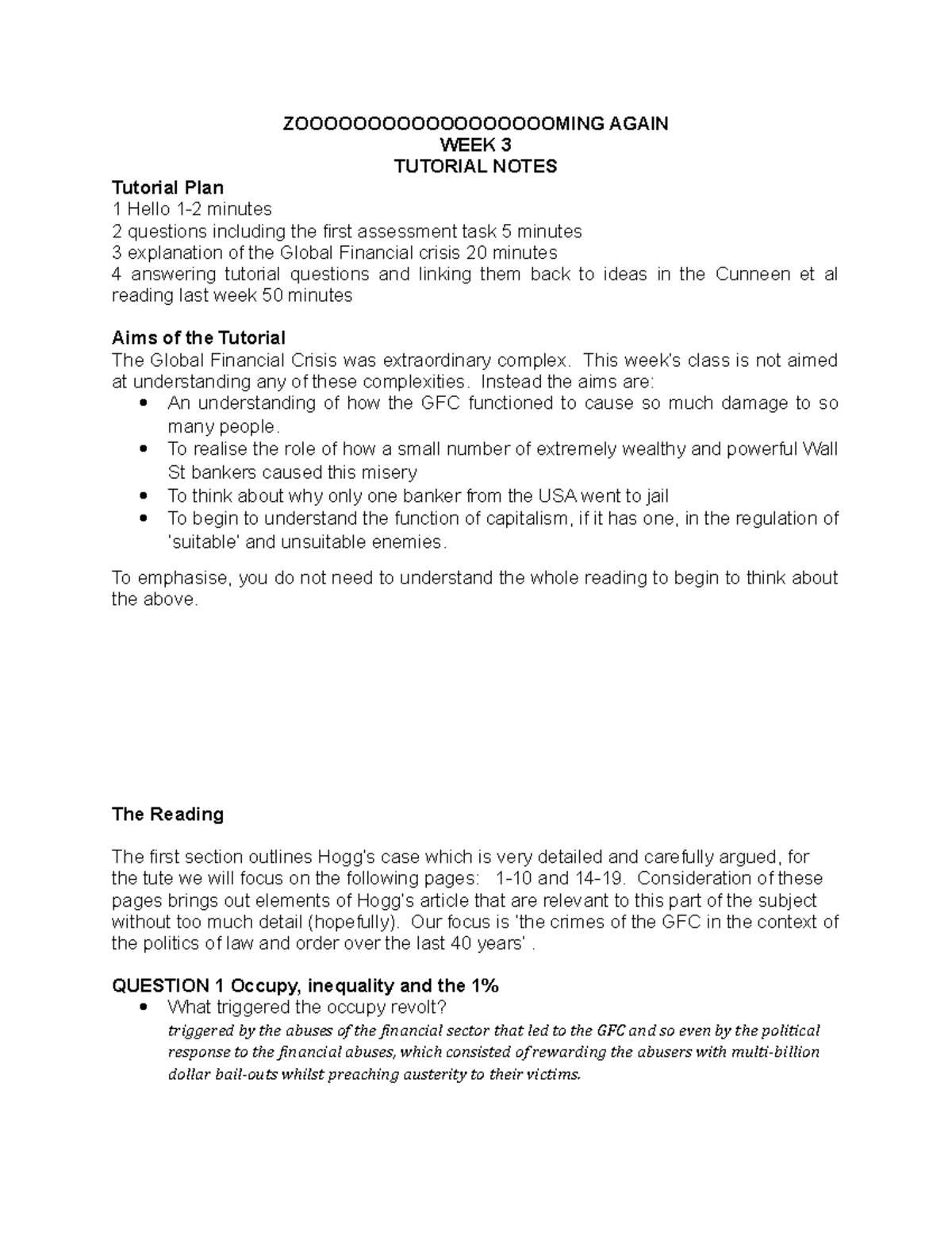 Tutorial Notes-3 - Notes - ZOOOOOOOOOOOOOOOOOOMING AGAIN WEEK 3 ...