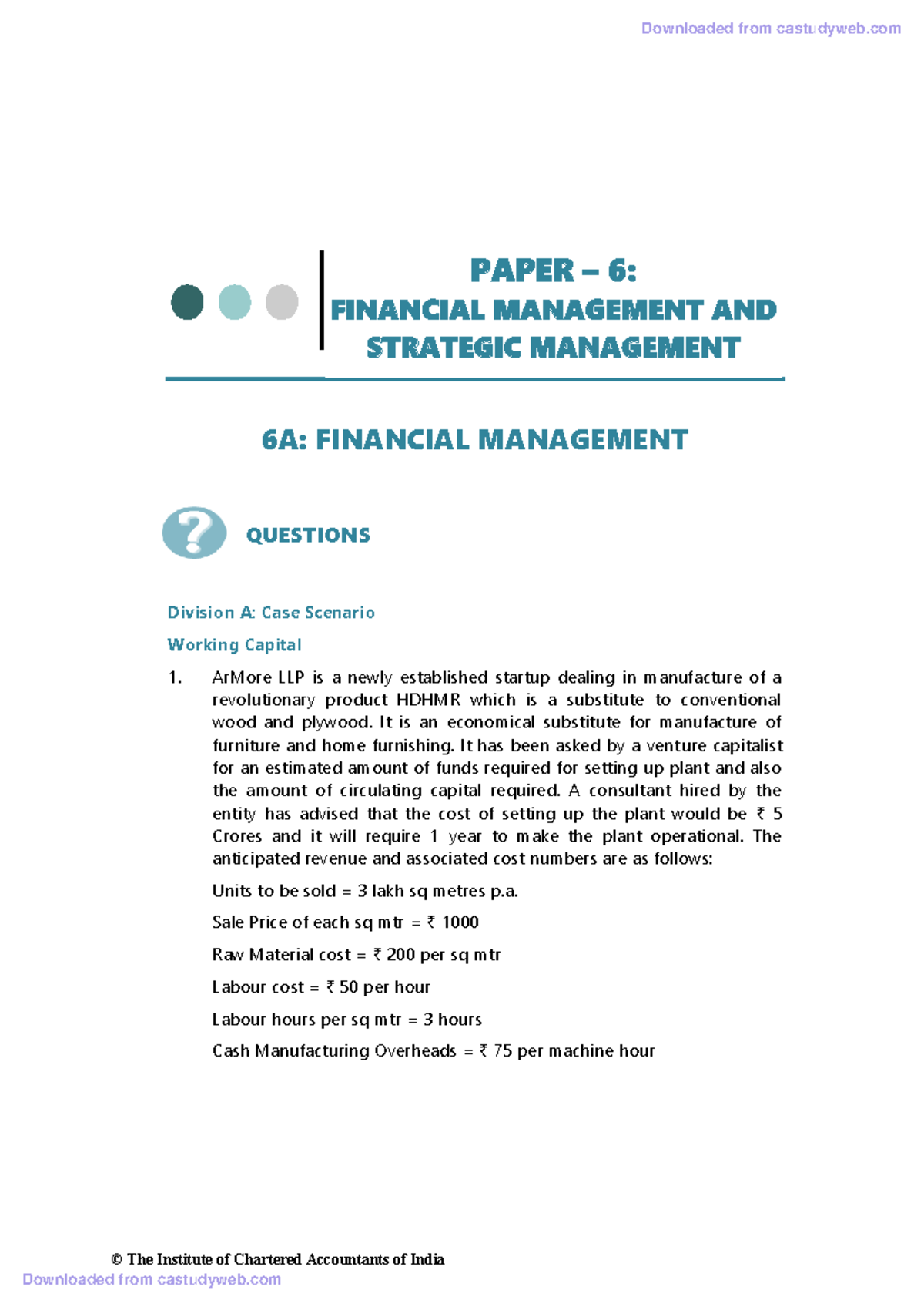 06. FM SM - Financial Management And Strategic Management - 6A ...