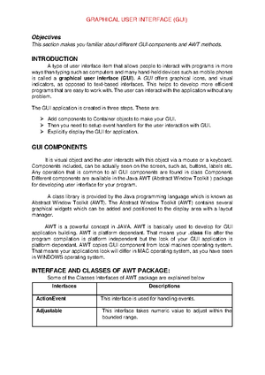 UNIT IX - 7. Swing - notes - SWING INTRODUCTION TO JAVA FOUNDATION ...