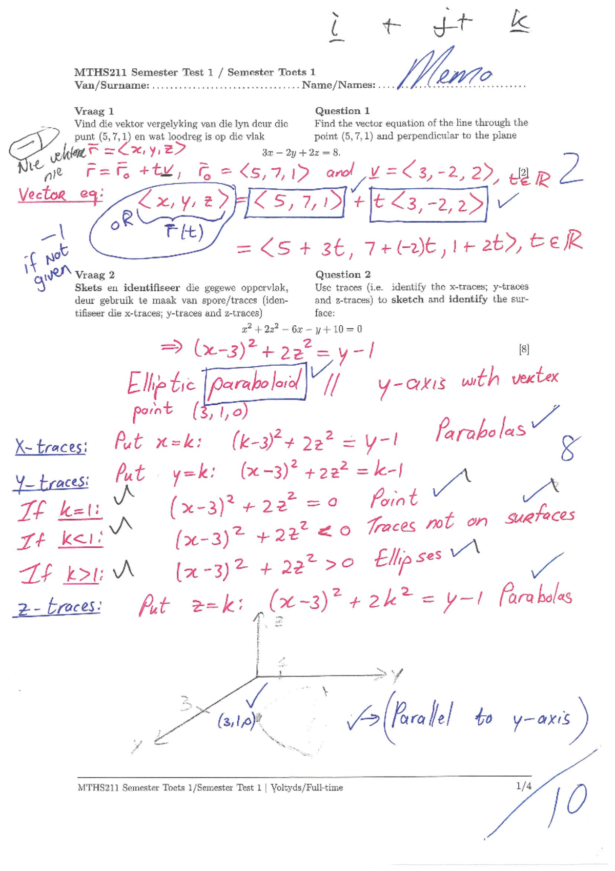 Mths211 Semester test 2023 - MTHS211 - Studocu