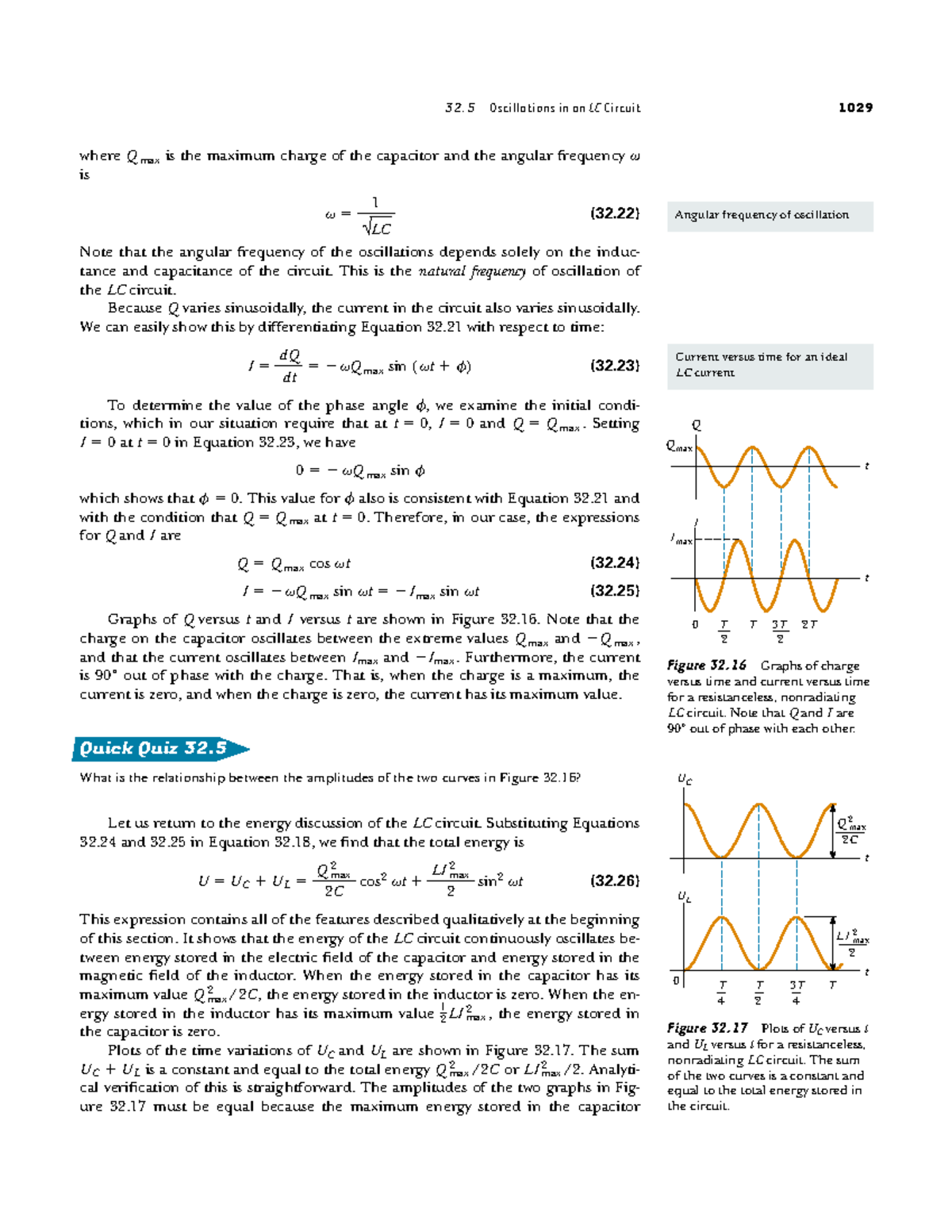Fundamentals Of Physics 53 32 Oscillations In An LC Circuit 1029 fundamentals-of-physics-53-32-oscillations-in-an-lc-circuit-1029