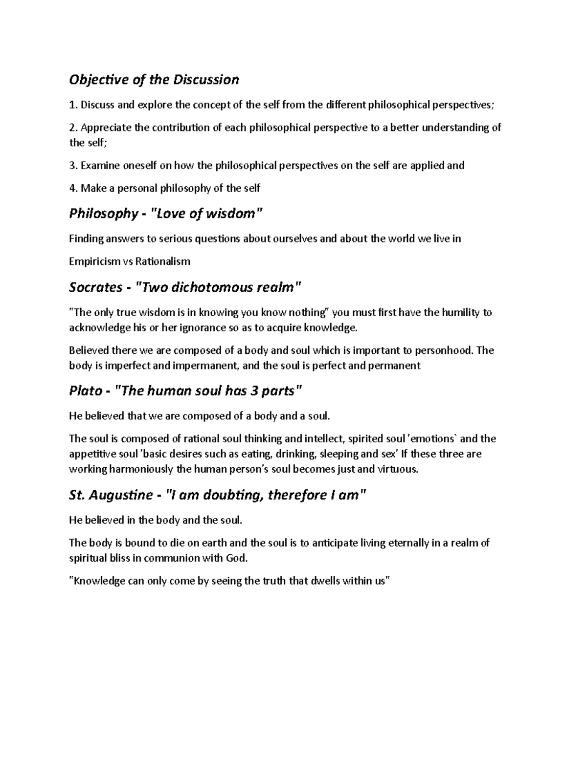 New Microsoft Word Document - Objective of the Discussion Discuss and ...
