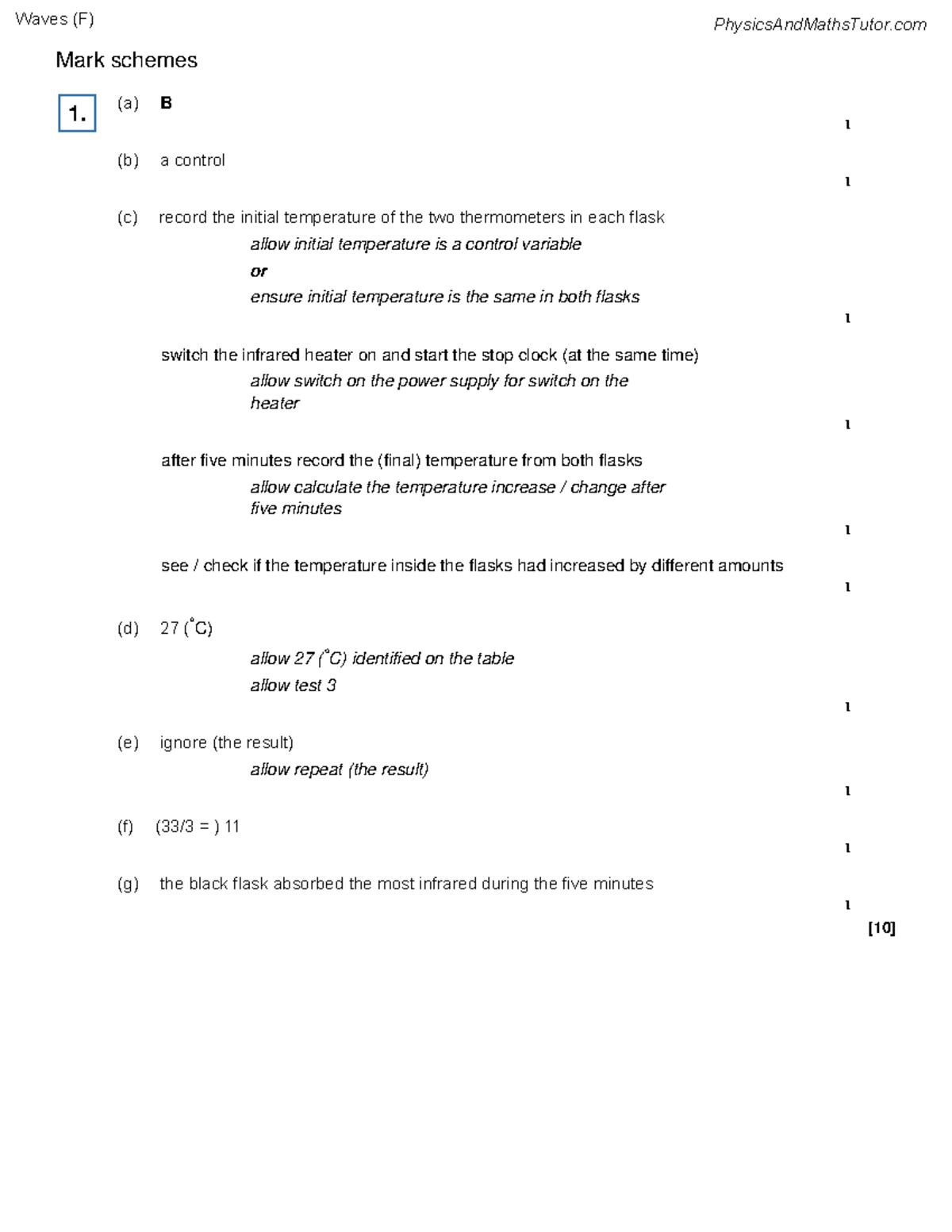 Waves (F) MS - physics revision for homework and labs and test - Mark ...