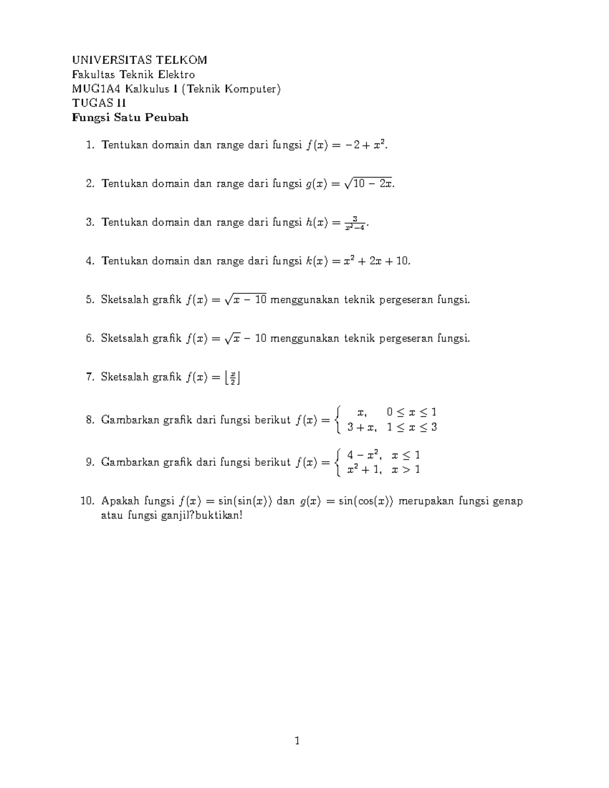 fungsi grafik / graphic fungsi - UNIVERSITAS TELKOMFakultas Teknik ...