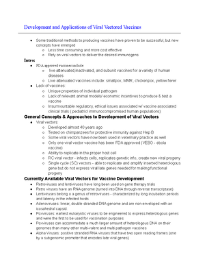 Biol 333 -Week 1- Vaccines - Global public health leadership: The vital ...