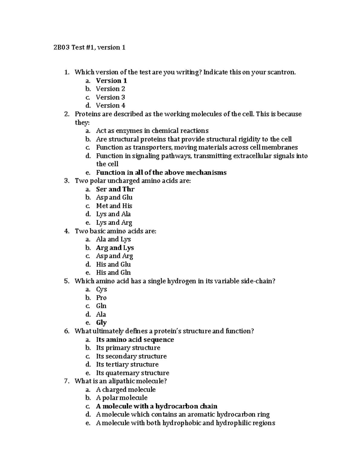 Sample/practice exam 14 November 2013, questions and answers - 2B03 ...