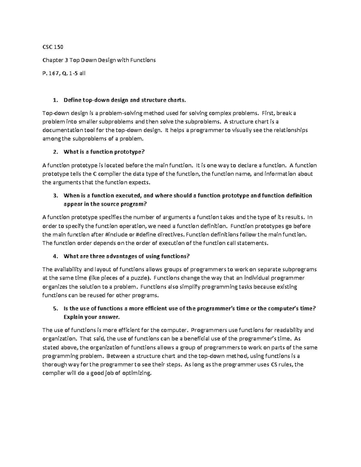 CSC 150 Chapter 3 - CSC 150 Chapter 3 Top Down Design with Functions P ...
