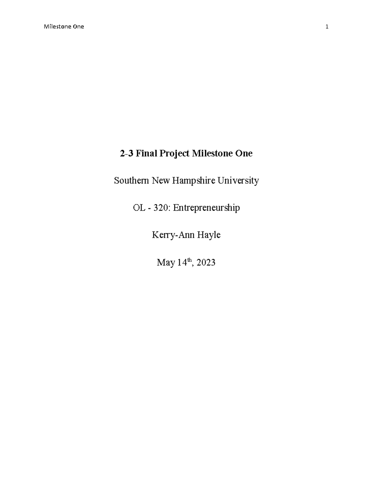 2-3 Final Project Milestone One - 2-3 Final Project Milestone One ...