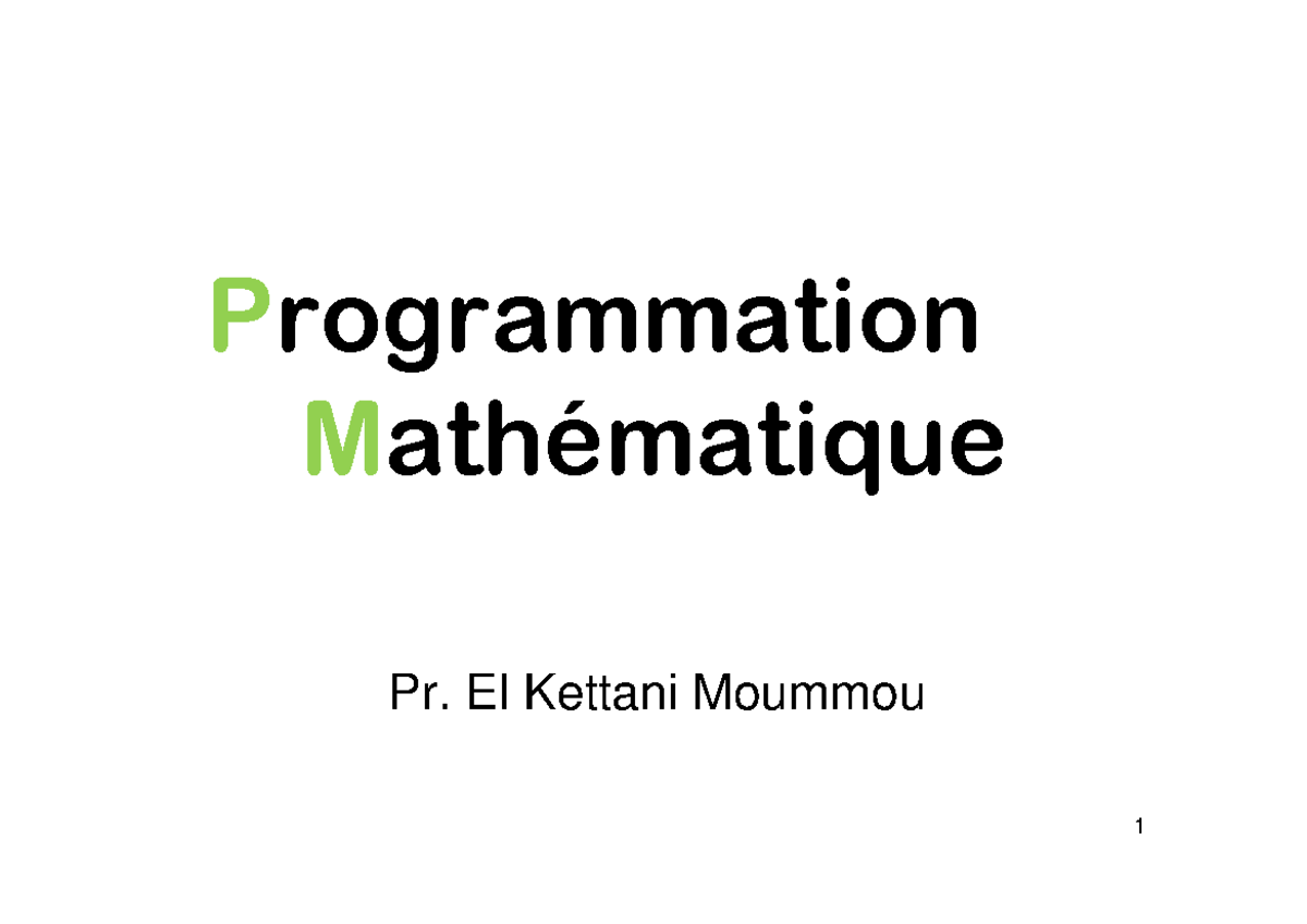 Module-Gestion desopérations-R.O -01 [S6-Gestion] - Programmation ...